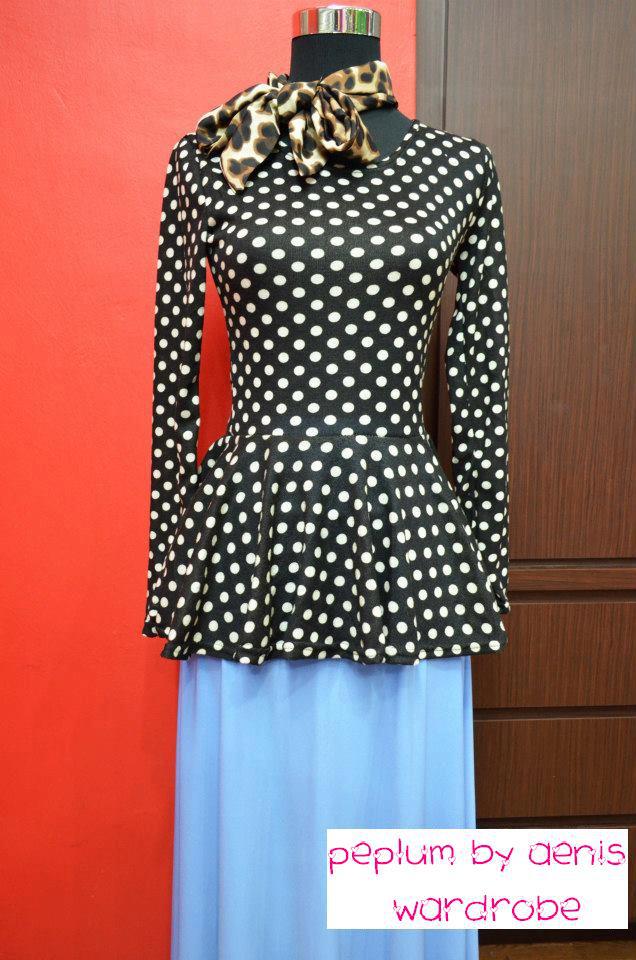 Aeni's Wardrobe: Saloma Peplum Polkadot Style