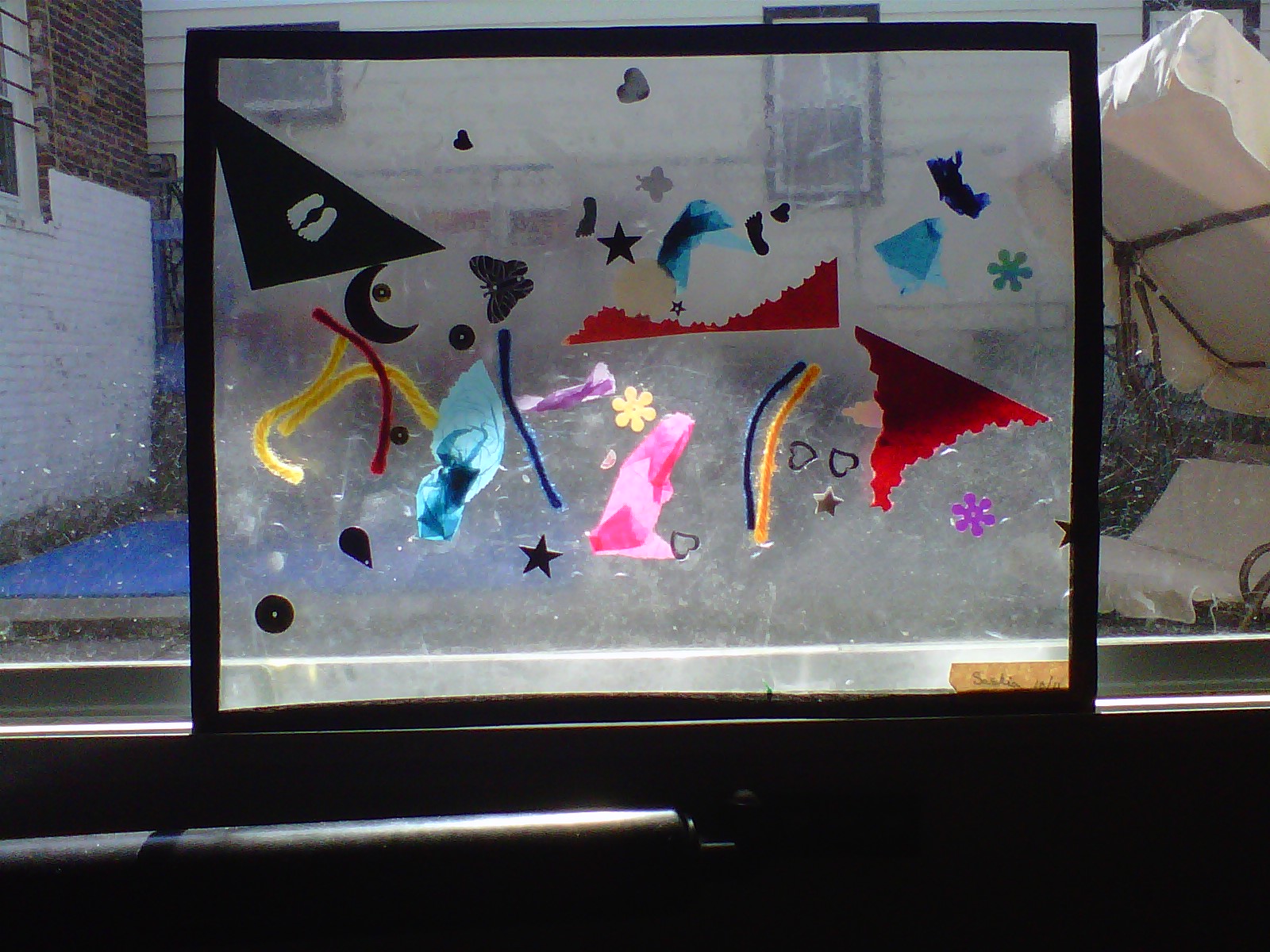 Art Mama Says: I Spy Window Art - Toddler Art Project