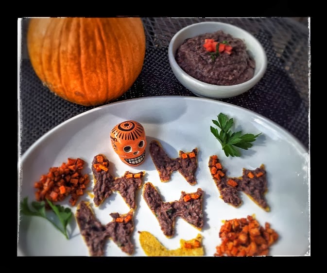 red or green?: Spooky Black Bean Dip & Chile Roasted Sweet Potato ...