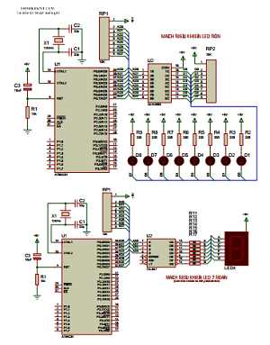 Một số mạch ứng dụng 89C51 kết nối với các thiết bị ngoại vi | Cộng ...