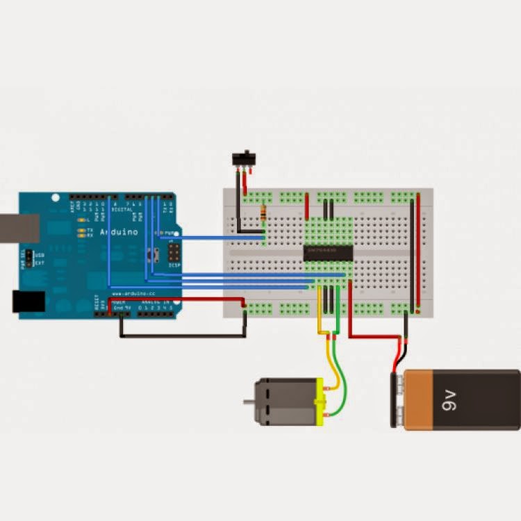 Logik Web: Arduino Tutorial 18: Controllare un Motore DC con un ponte H (L293D)