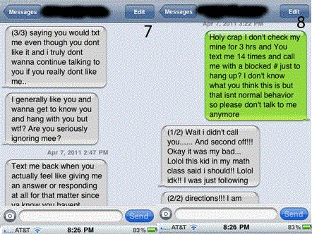 What a Crazy Woman Looks Like via Text (JJ's Text to Kevin): POSSIBLY ...