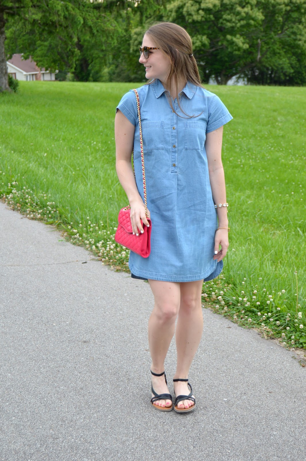 A Memory Of Us: chambray dress for less than $35! | A Kansas City ...