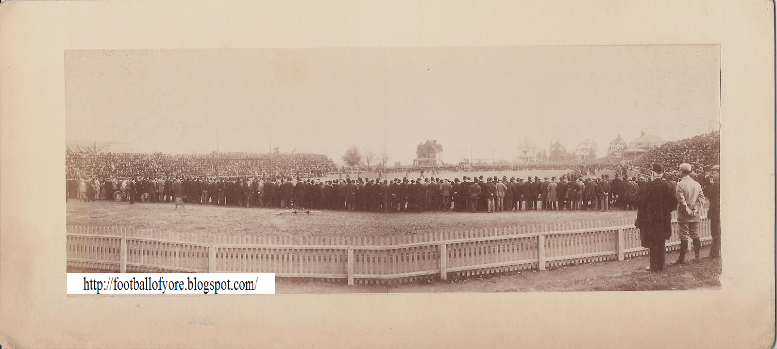 Football of Yore: 1890s Yale - Princeton Panoramic Photo