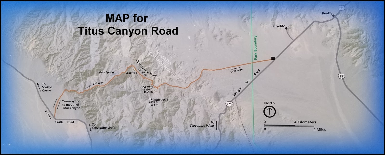 Ken's Photo Gallery: Titus Canyon Road - Death Valley National Park