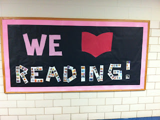 Library Heros: February Bulletin Board
