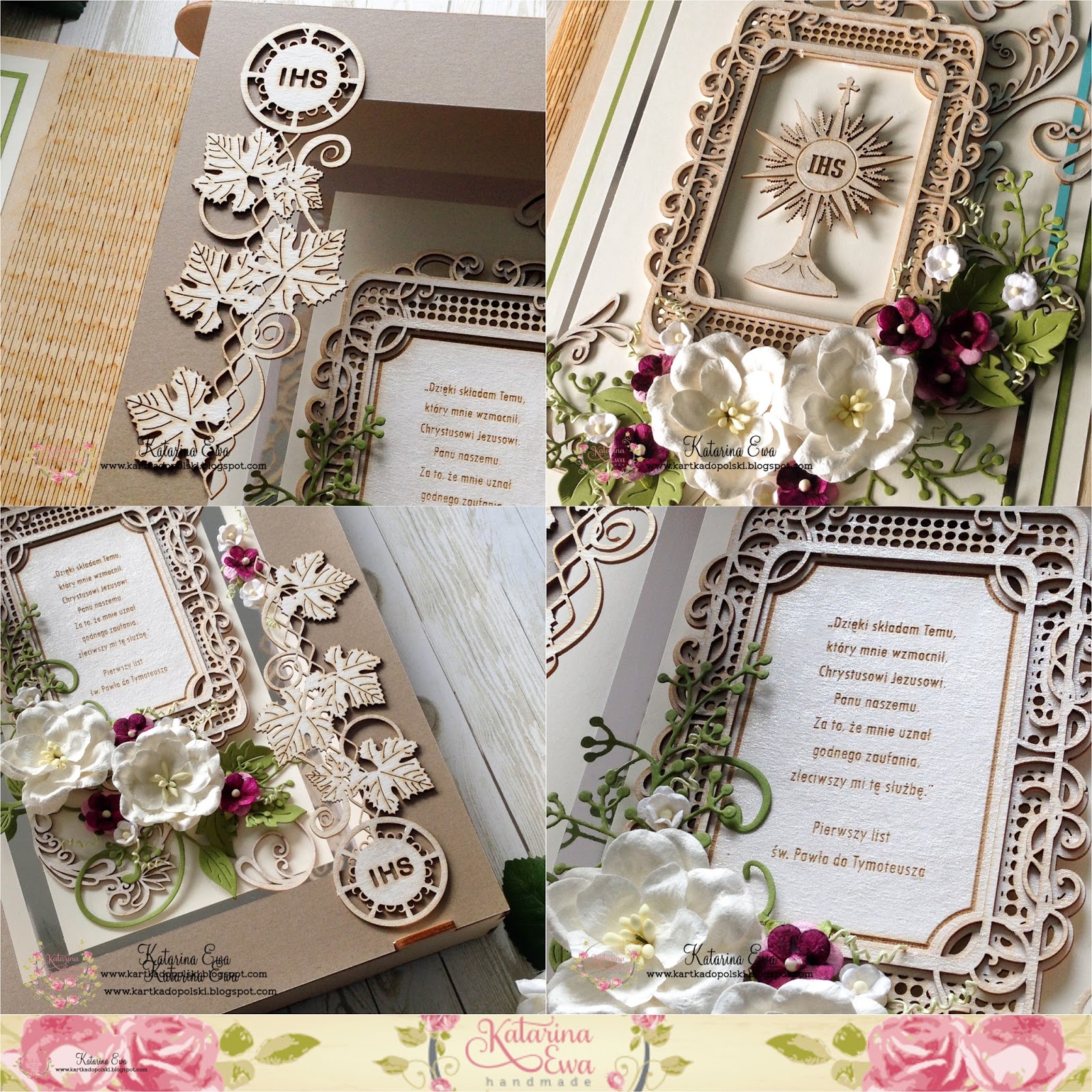 205. Wood shadow book card - a must see!