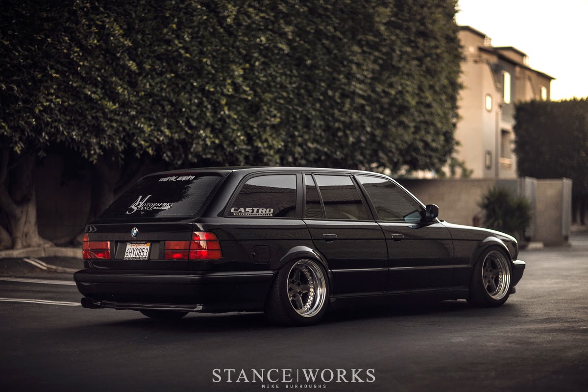 The Sport Wagon Enthusiast : Turbocharged E34 Touring Shreds Tires ...