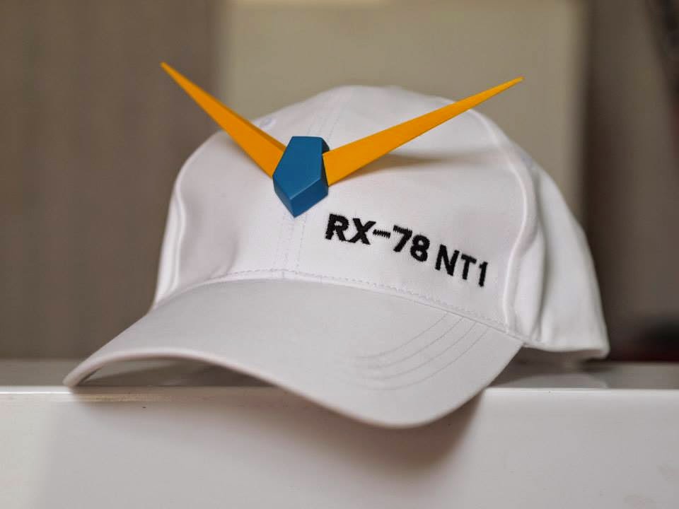 Caps/ Hats with Gundam and Zaku V-fin/ horns Fan Made Merchandise