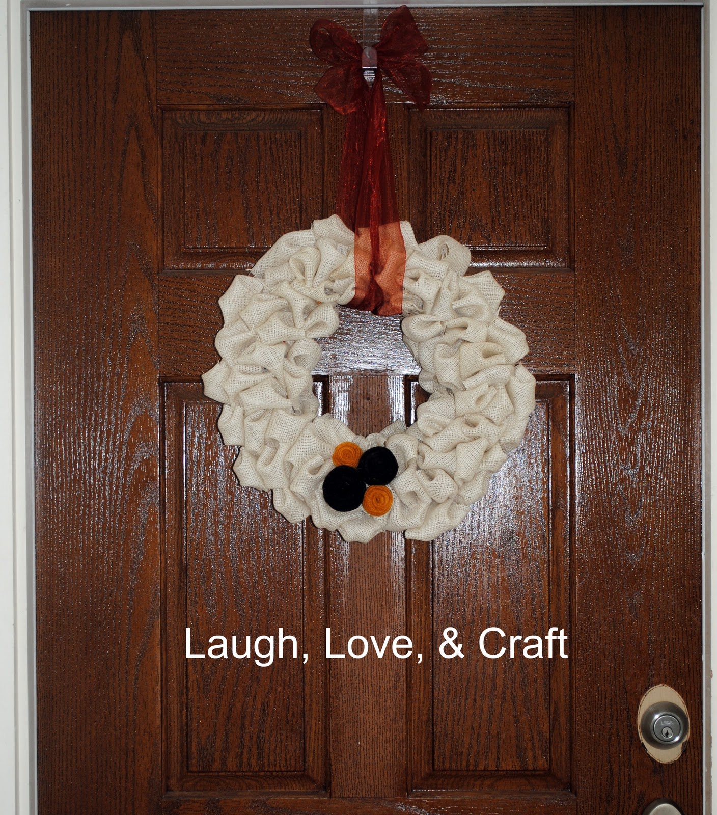 Laugh, Love, and Craft: Burlap Wreath Tutorial