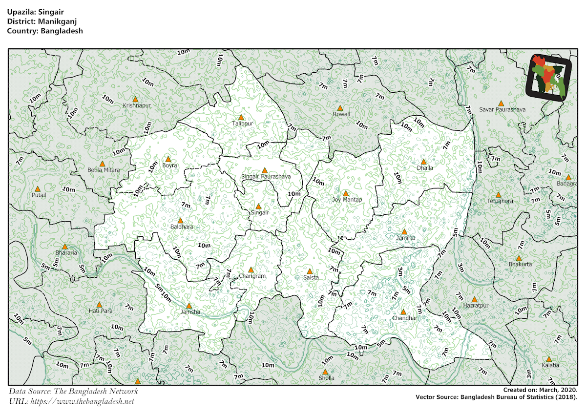 Mouza & Land Use Maps of Singair Upazila, Manikganj, Bangladesh ...