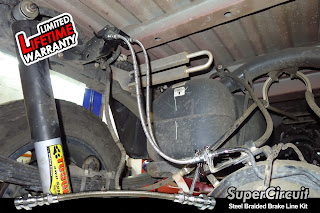 SUPERCIRCUIT Steel Braided Brake Lines: Ford Ranger 3.2D (T6 ...