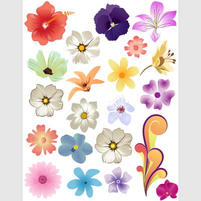 Flower Element Vector CDR CorelDraw File Free | Design Corel