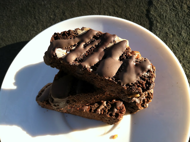 Owl at Home: Triple Sec Chocolate Biscotti with Toasted Walnuts
