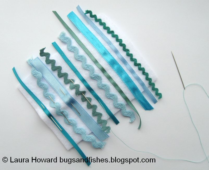 Bugs and Fishes by Lupin: How to: Ribbon Scrap Card