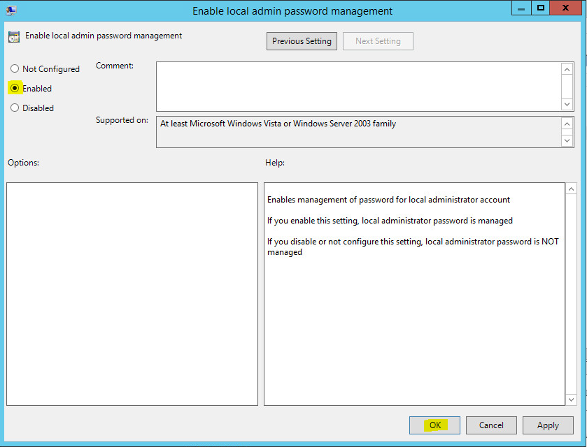 Local Administrator Password Solution(LAPS)