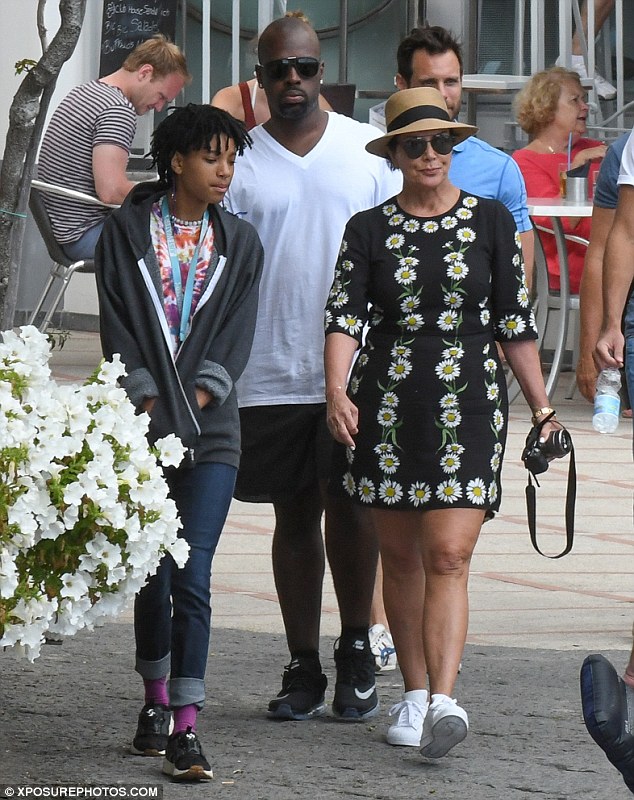 Kris Jenner and Corey Gamble who are on vacation in Italy are joined by ...