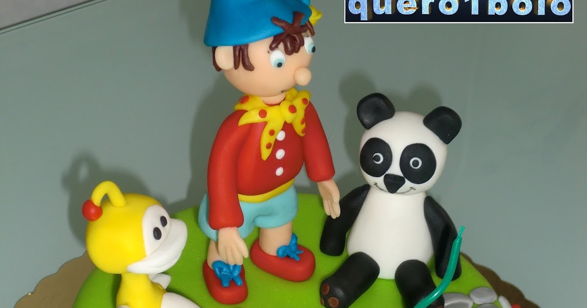 Quero1bolo: Parabéns Madalena - Noddy , Uki e Panda