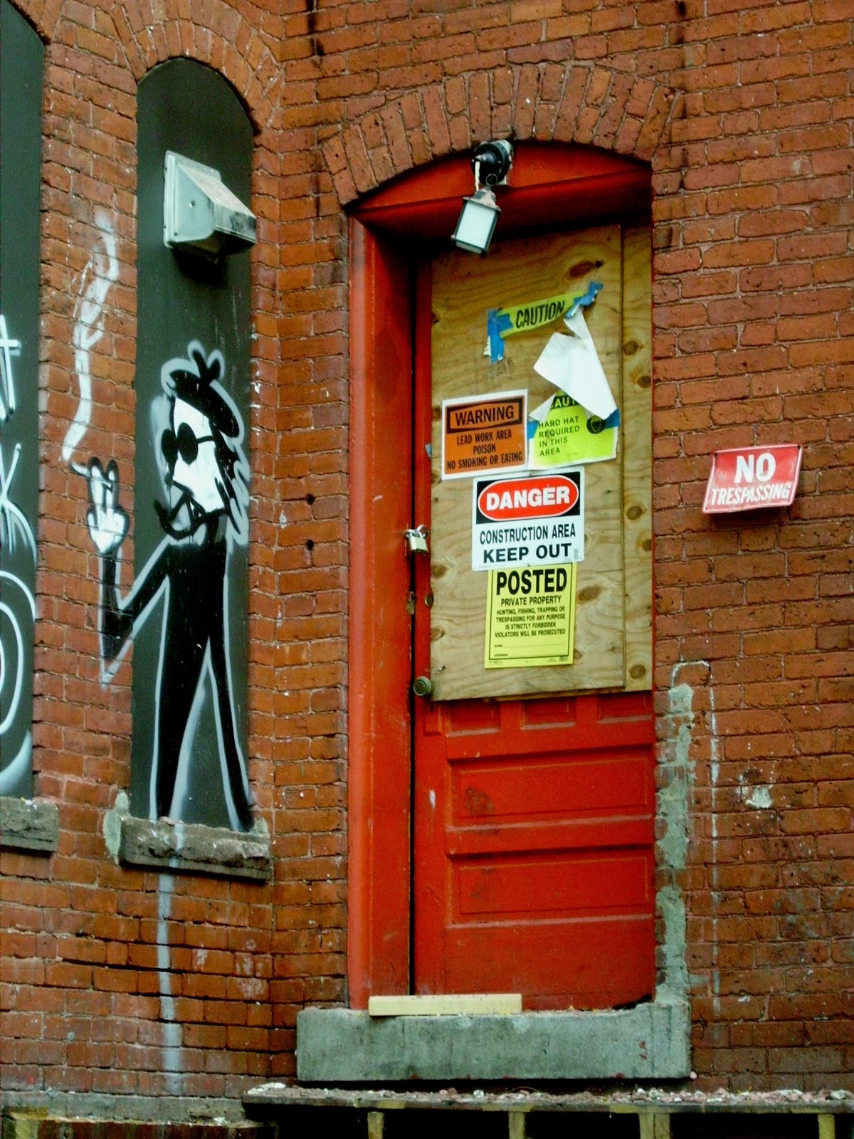 Boarded Up Door Cartoon