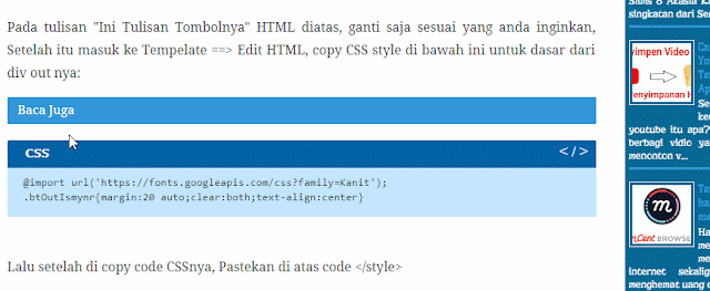 8 Style Cara Membuat Tombol Link Keren Responsive Di Blog ~ Coding ...