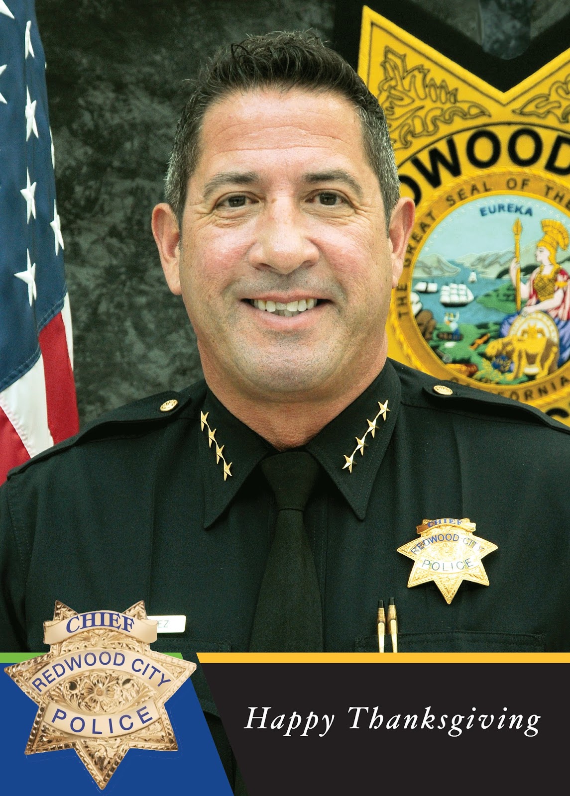 Redwood City Police Department: Thanksgiving Message from the Chief