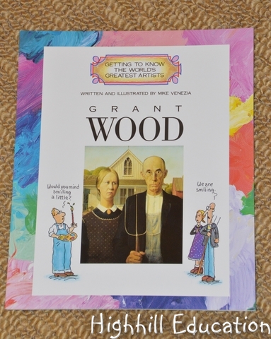 Highhill Homeschool: Grant Wood Art Activity