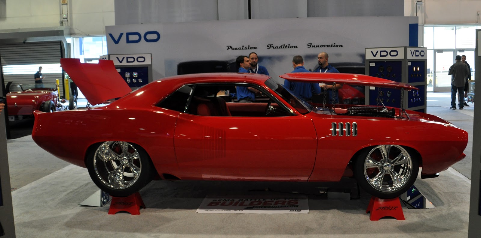 Just A Car Guy: '71 Barracuda in the VDO booth at SEMA has a remote ...