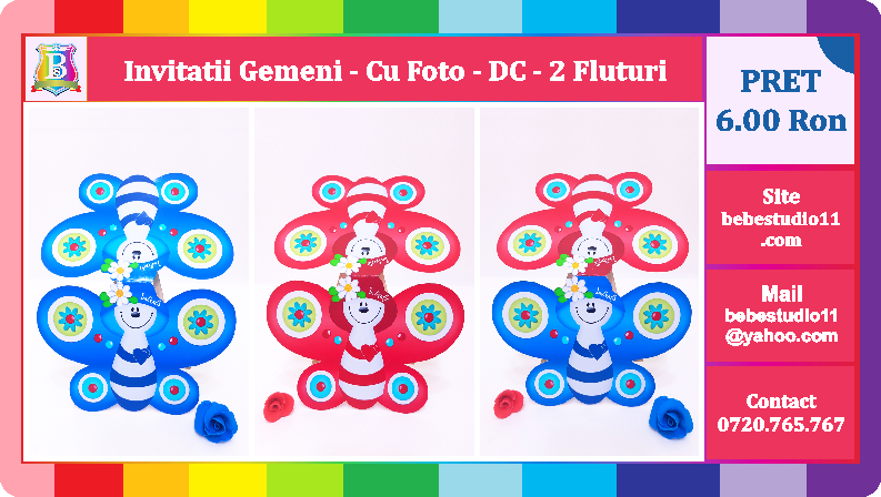 BebeStudio11.com - Invitatii Nunta‎ si Botez: Invitatii Gemeni - 2 ...