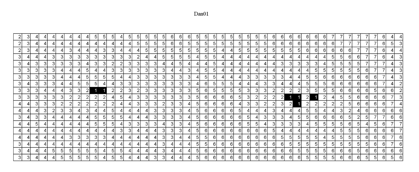 Only 6 black tiles laid, hard to see anything yet
