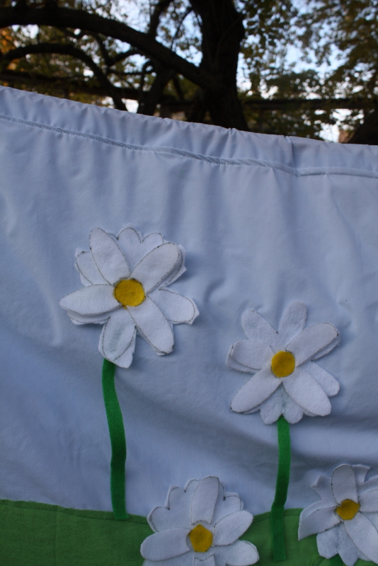 at the end of this row...: Daisy Banner (Girl Scouts)