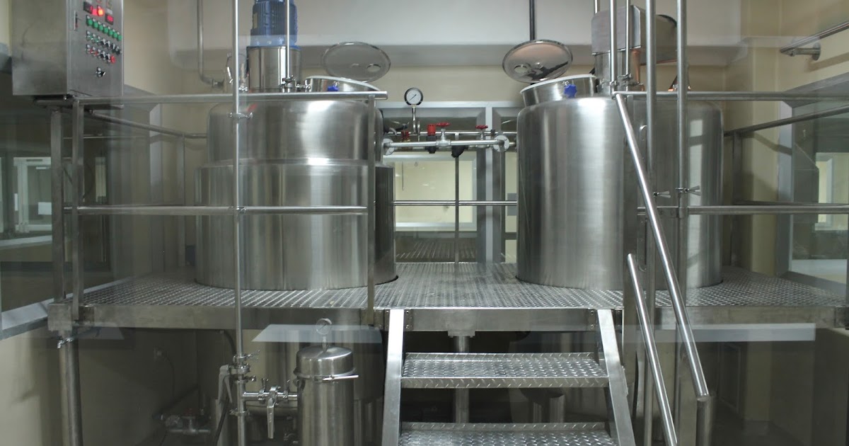 MESIN INDUSTRI FARMASI: MIXING TANK LINE SYRUP