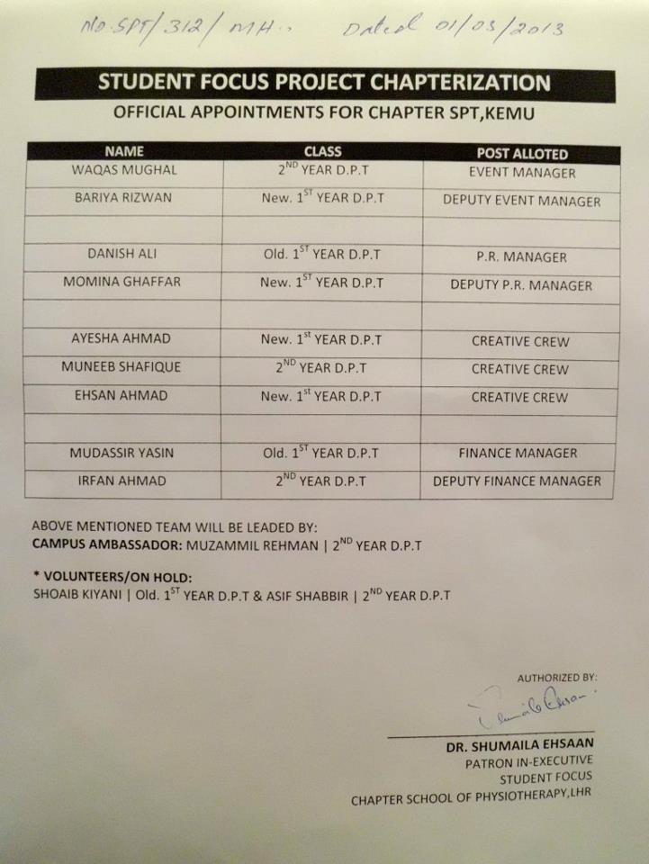 Project: Chapterization | Student Focus