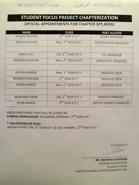 Project: Chapterization | Student Focus