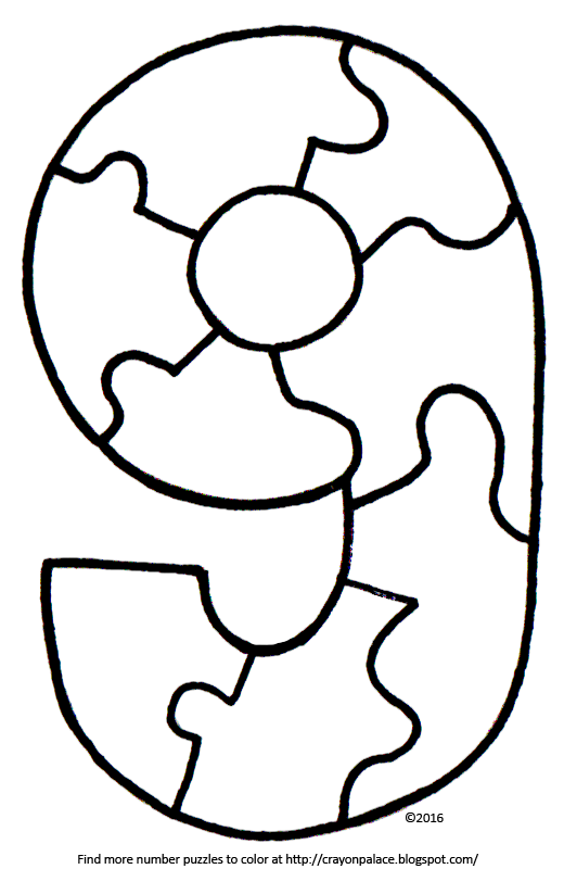 Crayon Palace: Puzzle Numbers: Nine