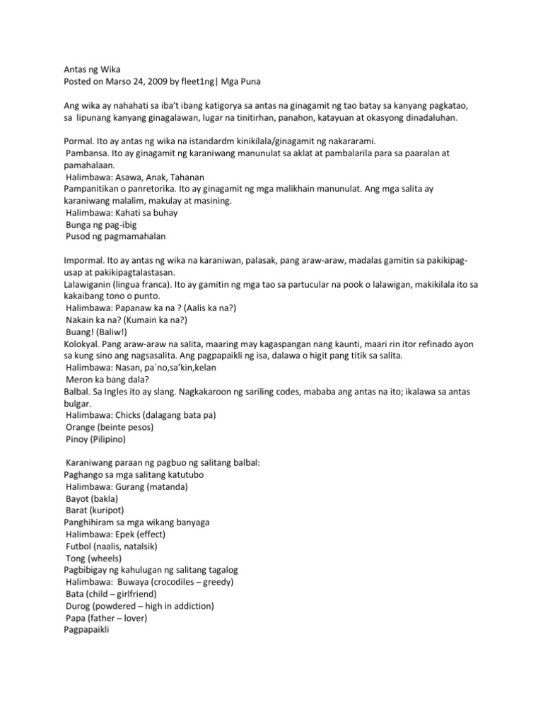 balbal na salita - philippin news collections