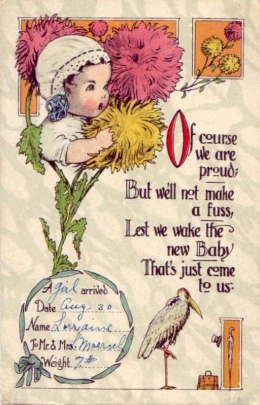 gold country girls: Celebrating August in Vintage Postcards