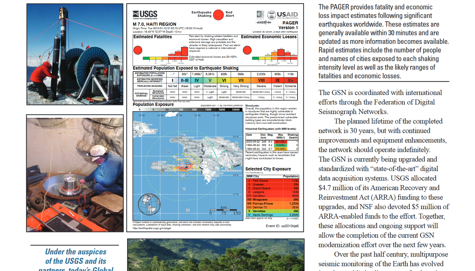 GTVRG TSUNAMI DISASTER 2004 DATABASE: GLOBAL SEISMOGRAPHIC NETWORK
