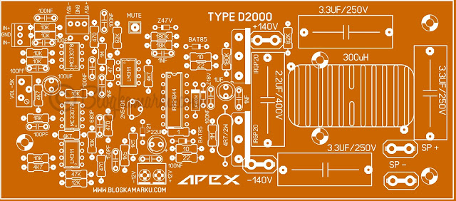 class d amplifier Apex PCB D2000 – BLOGKAMARKU