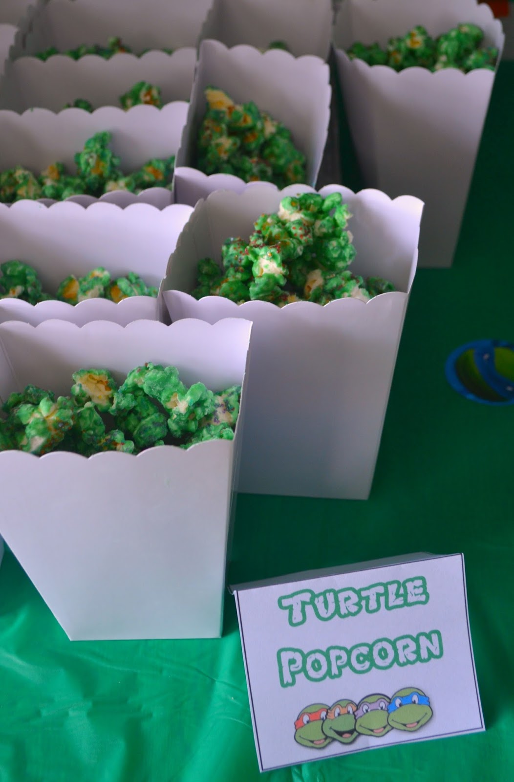 Ninja Turtle Popcorn Recipe - Building Our Story