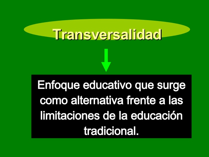 Transversalidad: Transversalización en la educación