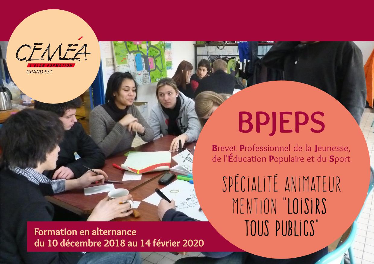 CEMEA Lorraine: BPJEPS "Loisirs Tous Publics"