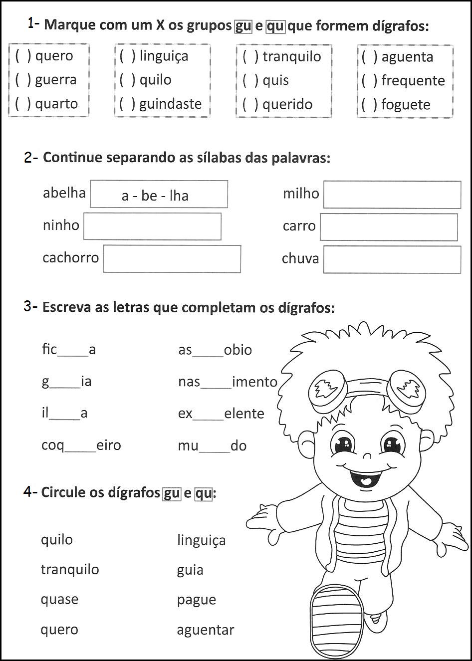 Criando e Copiando Sempre: Trabalhando os Dígrafos