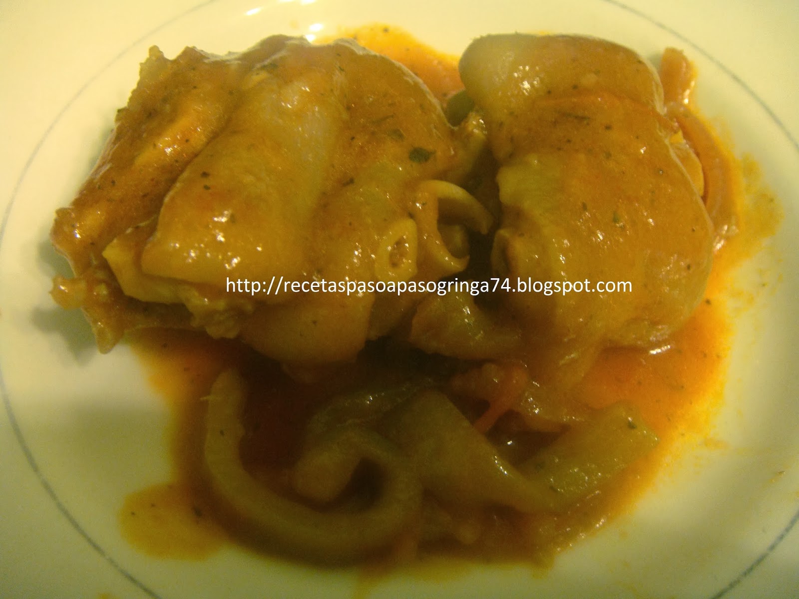 Mis Paso a Paso De Recetas: Paticas De Cerdo Guisadas