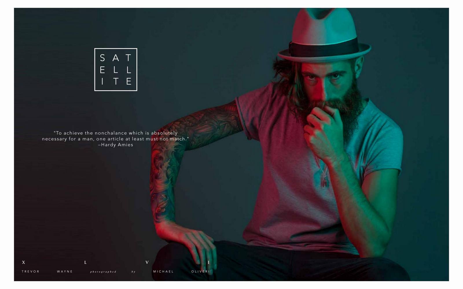 Trevor Wayne para Satellite Magazine XLVI por Michael Oliveri