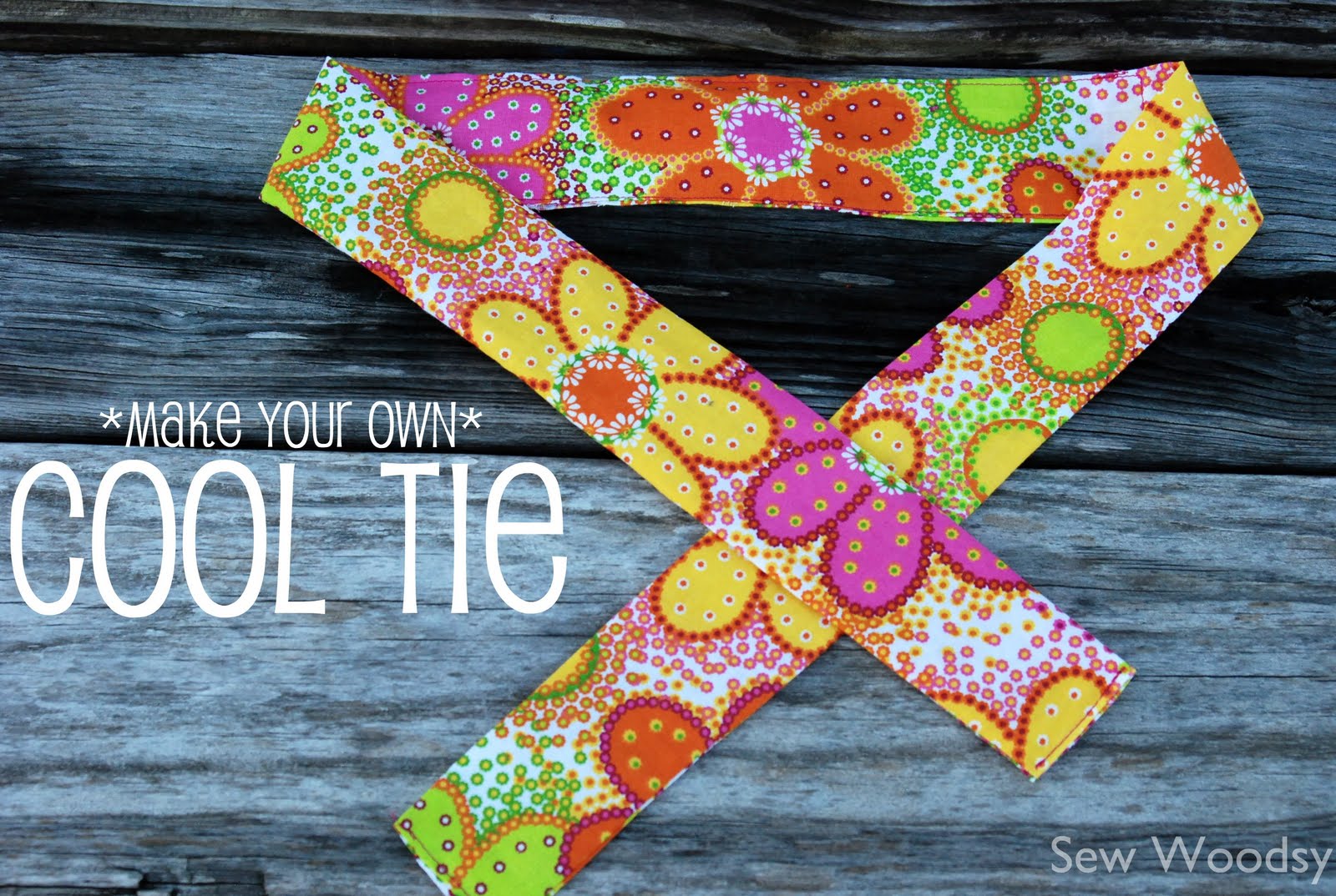 {Tutorial} Make Your Own Cool Tie - Sew Woodsy