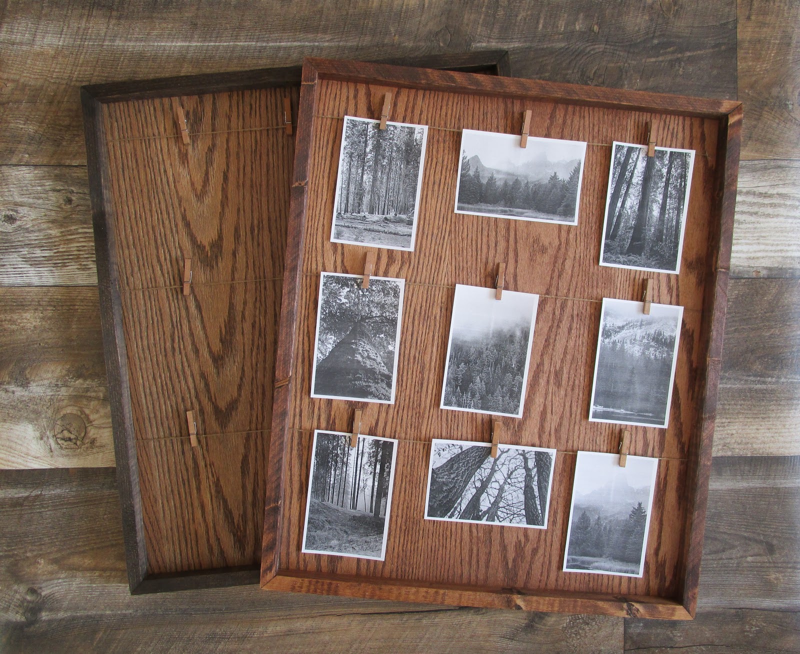 Northwoods Attic: 4x6" Photo Display Board Wood Sign | Mini Clothes ...