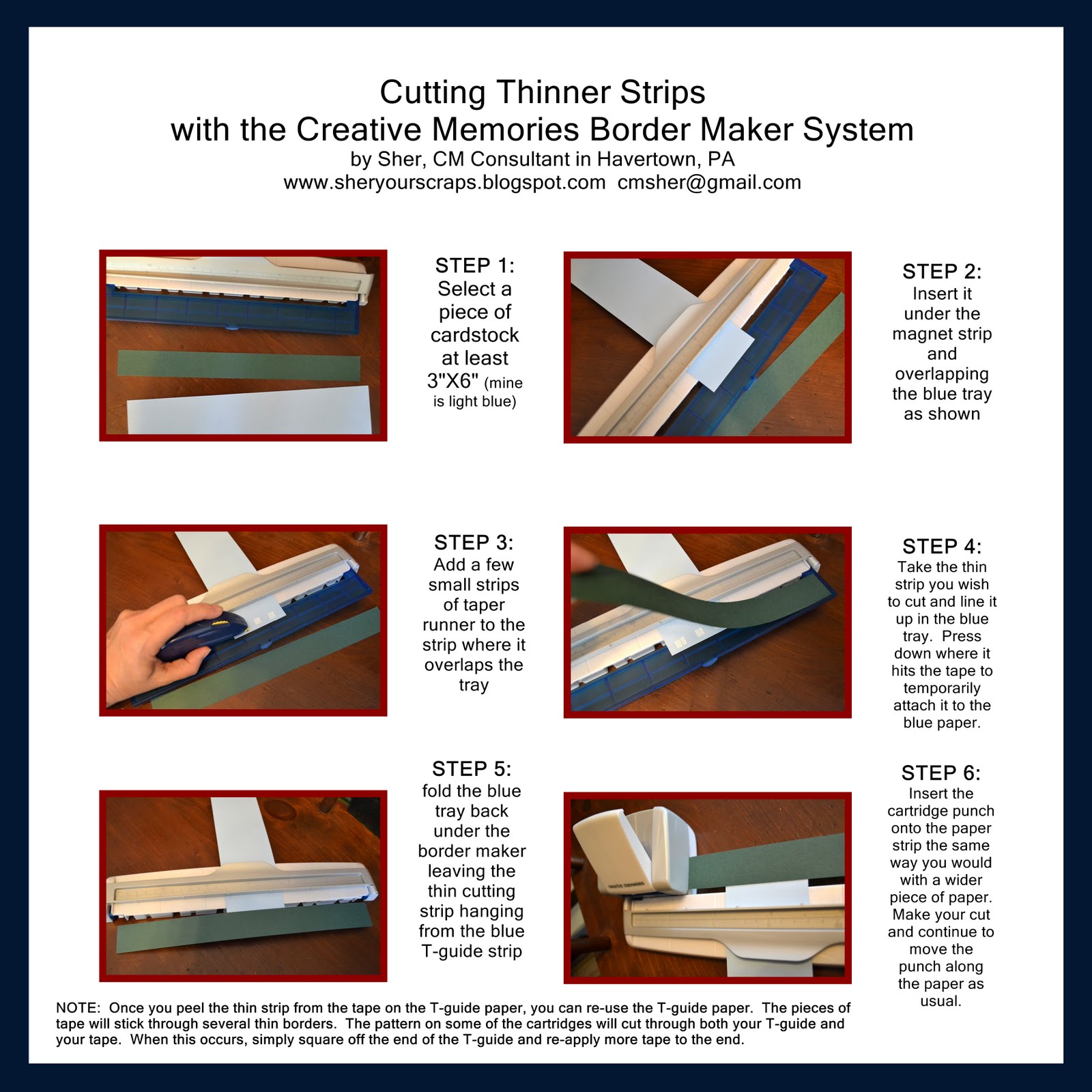 Sher Your Scraps: Border Maker T-Guide Instructions