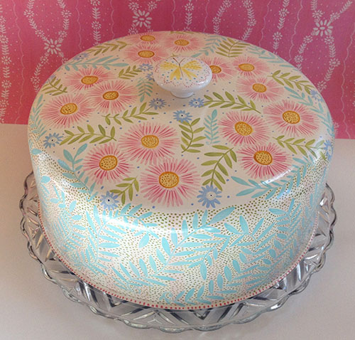 Nantucket Mermaid: Hand Painted Cake Cover