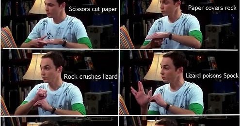 Rock-Paper-Scissors-Lizard-Spock by Sheldon