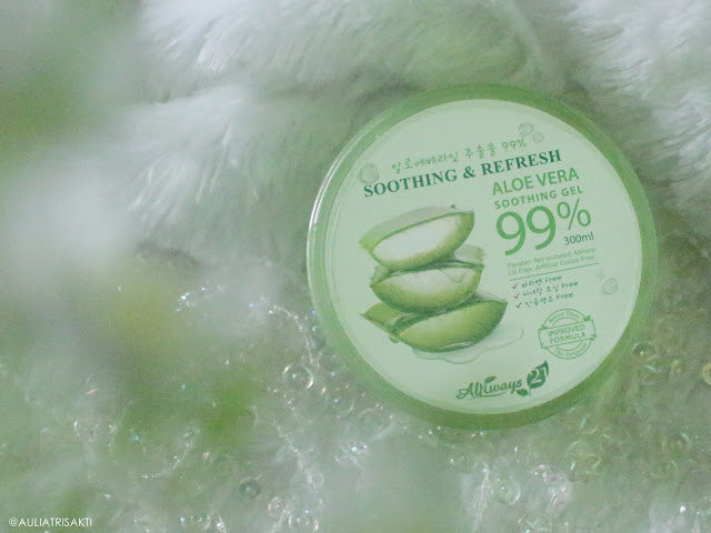 JERAWAT? GOOD BYE-IN AJA PAKE ALWAYS 21 ALOE VERA 99% SOOTHING GEL ...